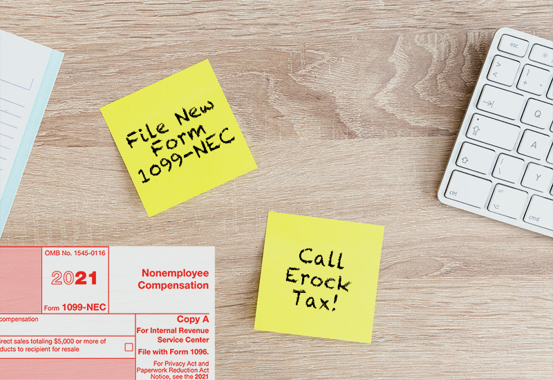 IRS Introduces New Form 1099-NEC | Erock Tax